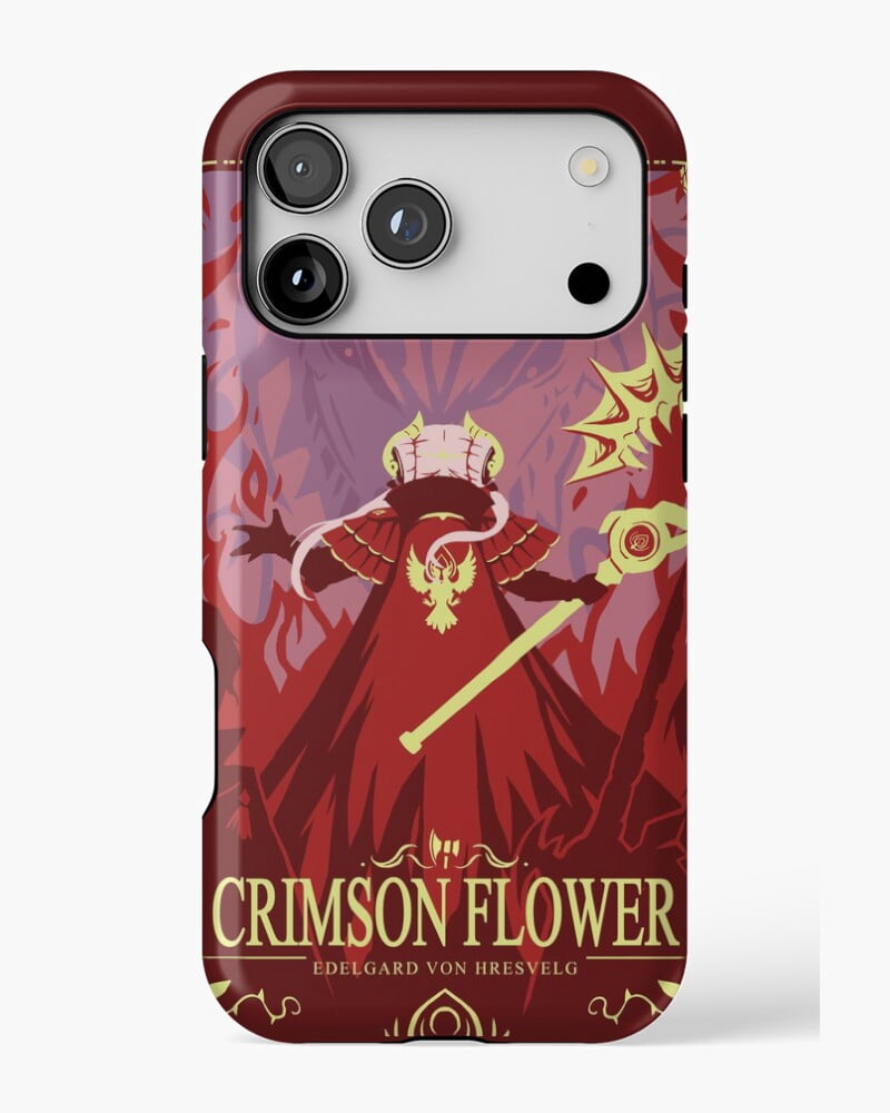Crimson Flower H474 Premium Durable Case for iPhone 17 16 15 14 13 12 ...