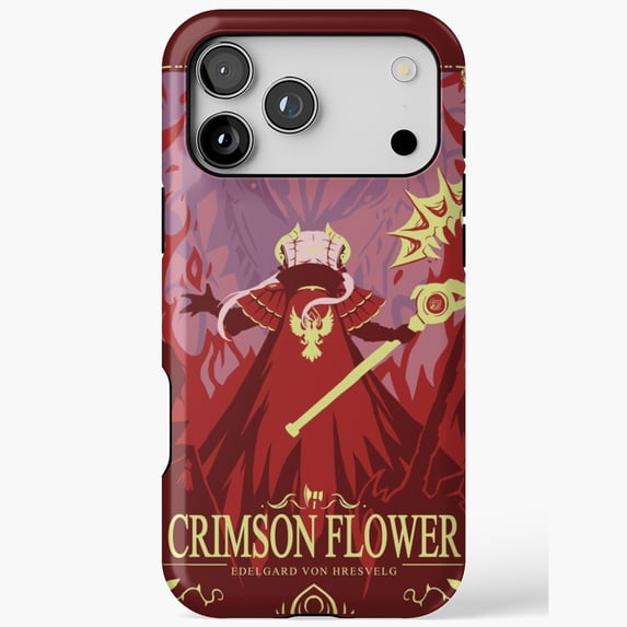 Crimson Flower Rich Red Botanical Garden Luxury Bloom Case for iPhone ...