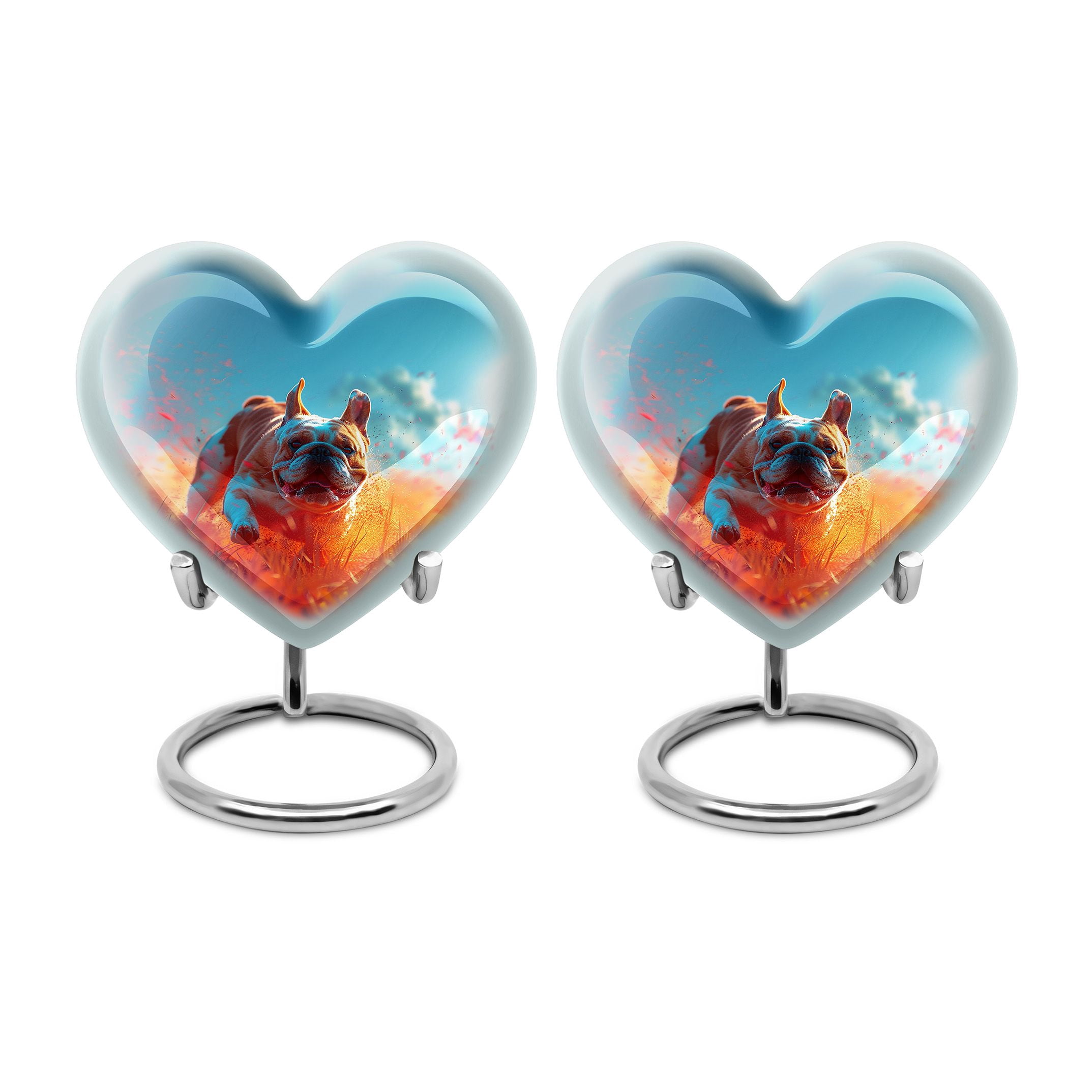 Crimson Frolic Memorial Keepsakes For Ashes - Heart Cremation Keepsakes ...