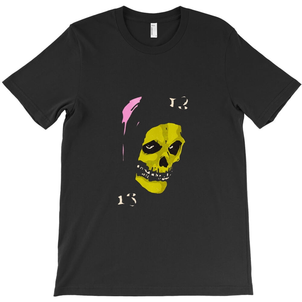 Crimson Ghost Punk Rock Band Parody Graphic Tee, Skeleton Head Logo ...