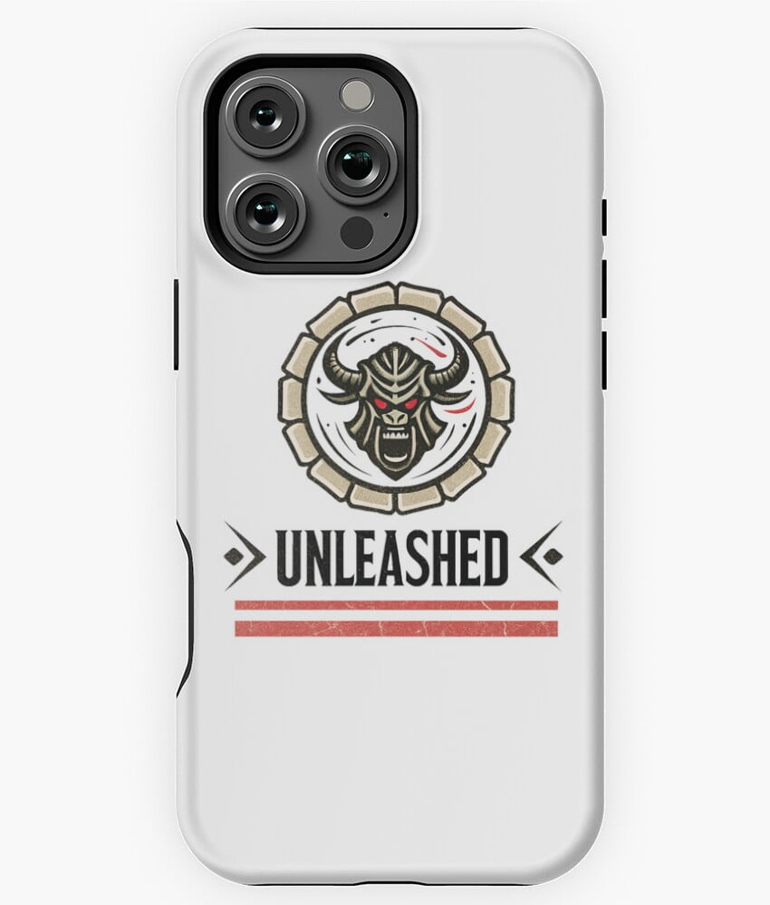 Crimson Minotaur Unleashed Fury Logo Phone Case for iPhone 16 15 14 13 ...