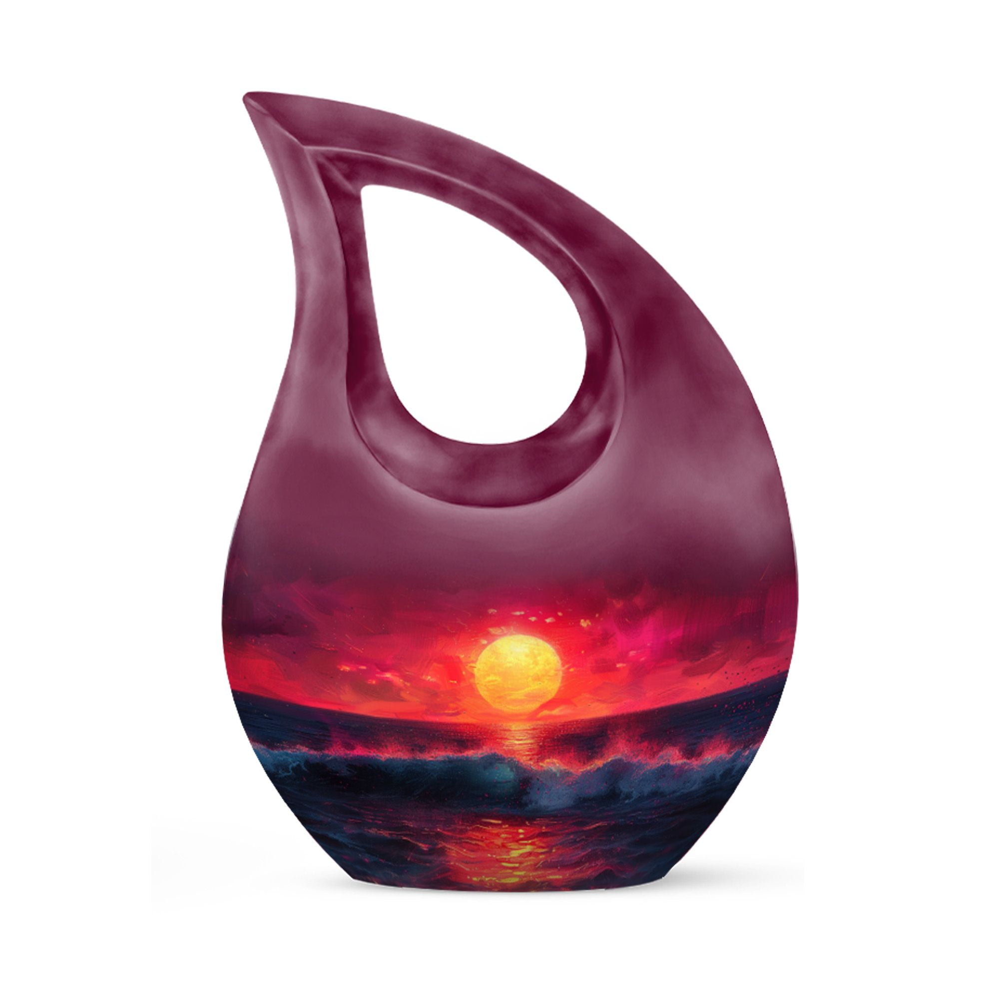 Crimson Moon Urn - Cremation Urns For Ashes For Women & Men - Funeral ...