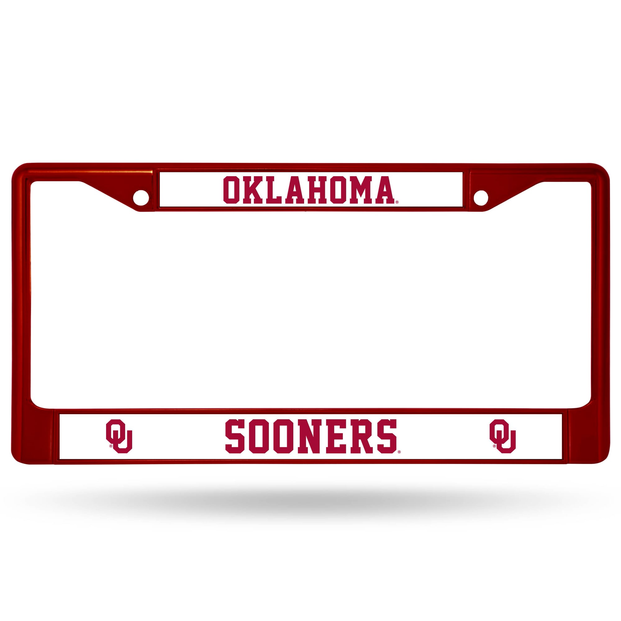 Rico Industries Oklahoma Sooners Chrome License Plate Frame - Walmart.com