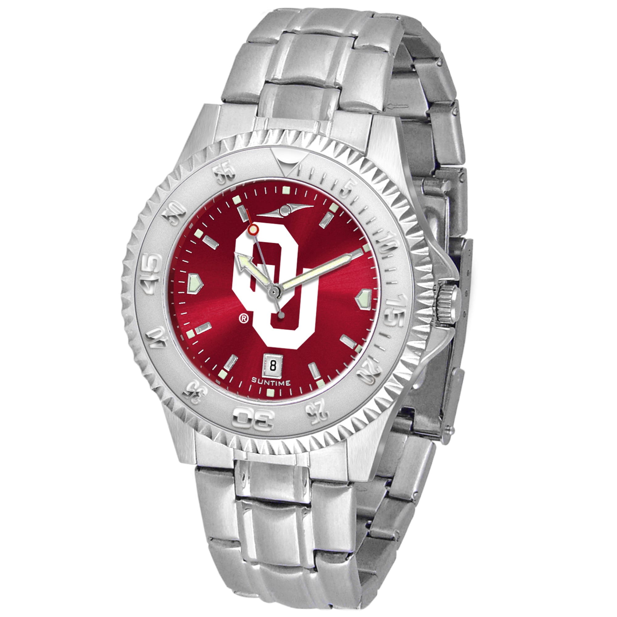 Crimson Oklahoma Sooners Competitor Steel AnoChrome Watch - Walmart.com