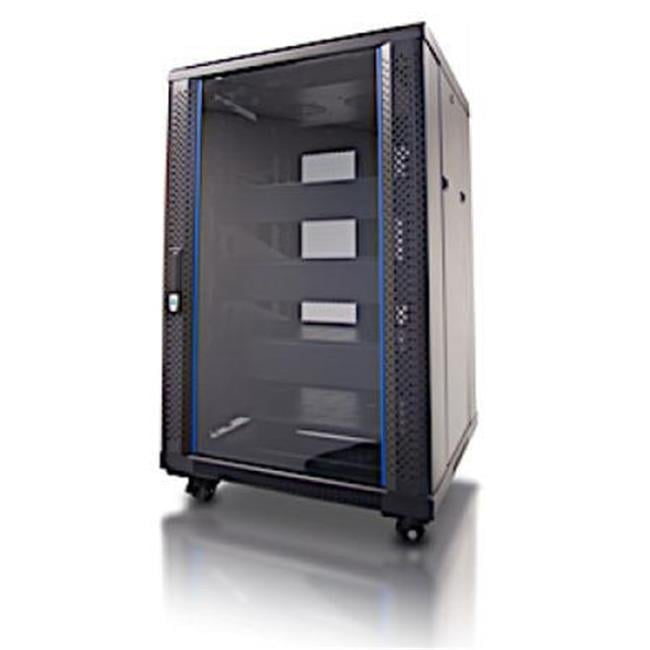 Crimson RC18U 19 in. 18U Floor Standing Data Rack Enclosure - Walmart.com