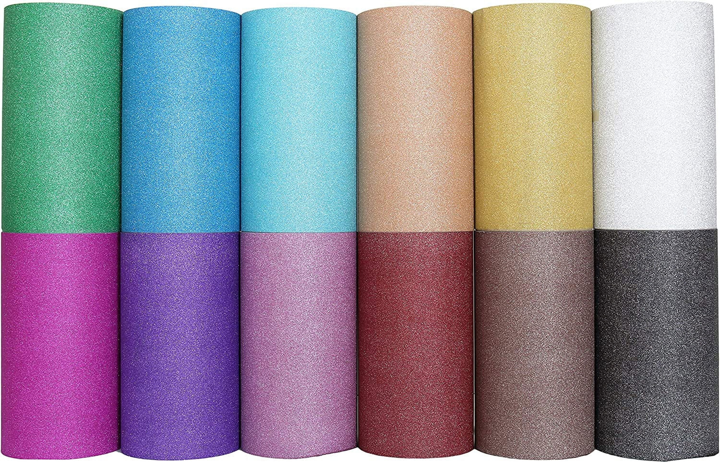 Crimson Red Glitter Vinyl Peel and Stick Paper Self Adhesive 12" Wide ...