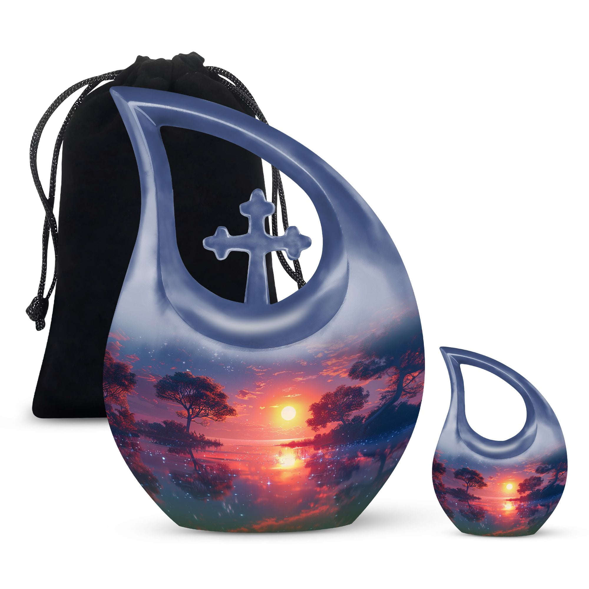 Crimson Serenity Urn - Unique Urns For Human Ashes - Urn For Ashes For ...