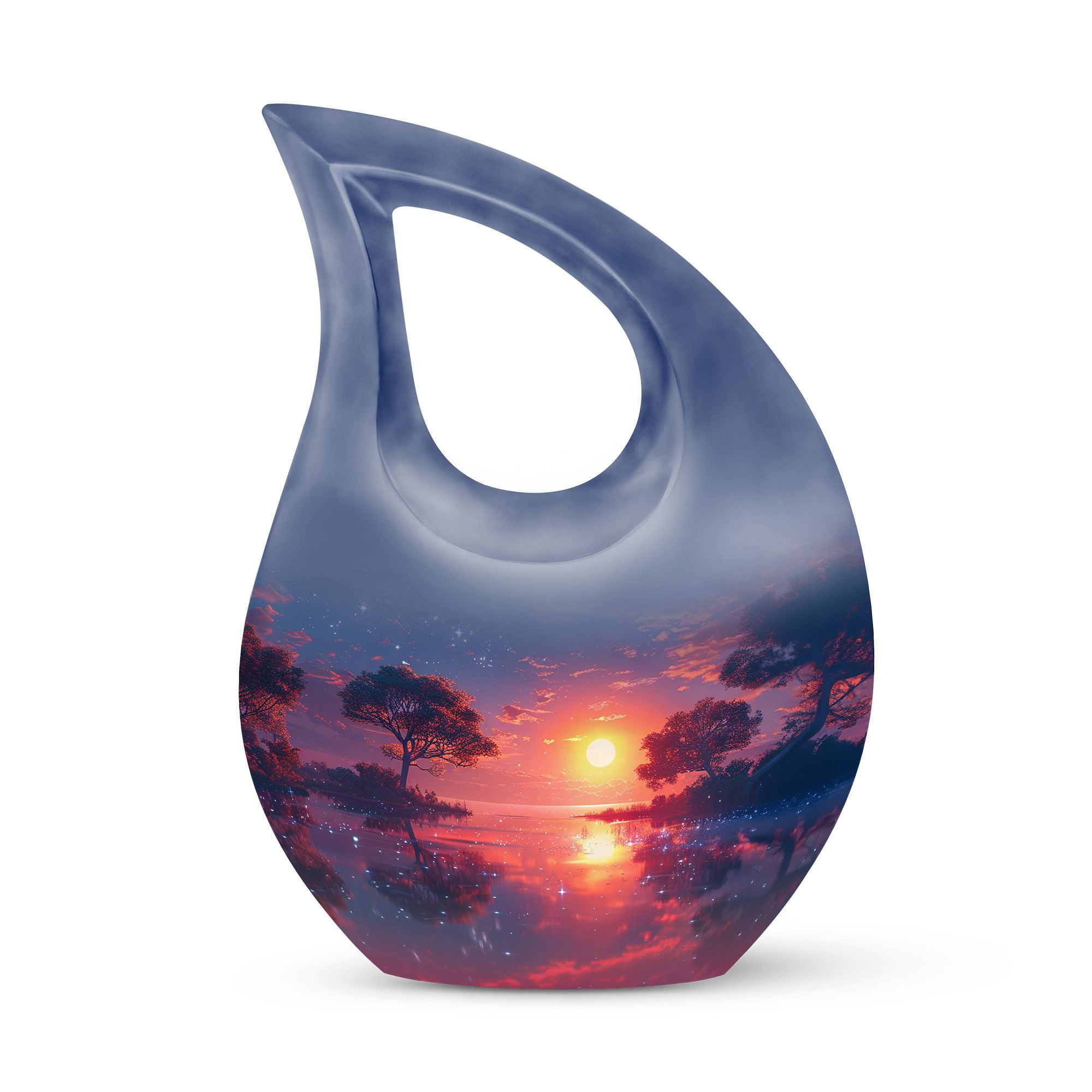 Crimson Serenity Urn - Urn For Human Ashes - Urn For Human Ashes Adult Female & Male - Small ...