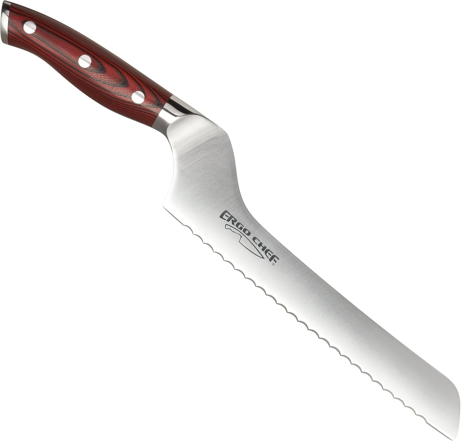 Crimson Series Serrated Offset Bread & Deli Knife, 8-inch - Forged ...