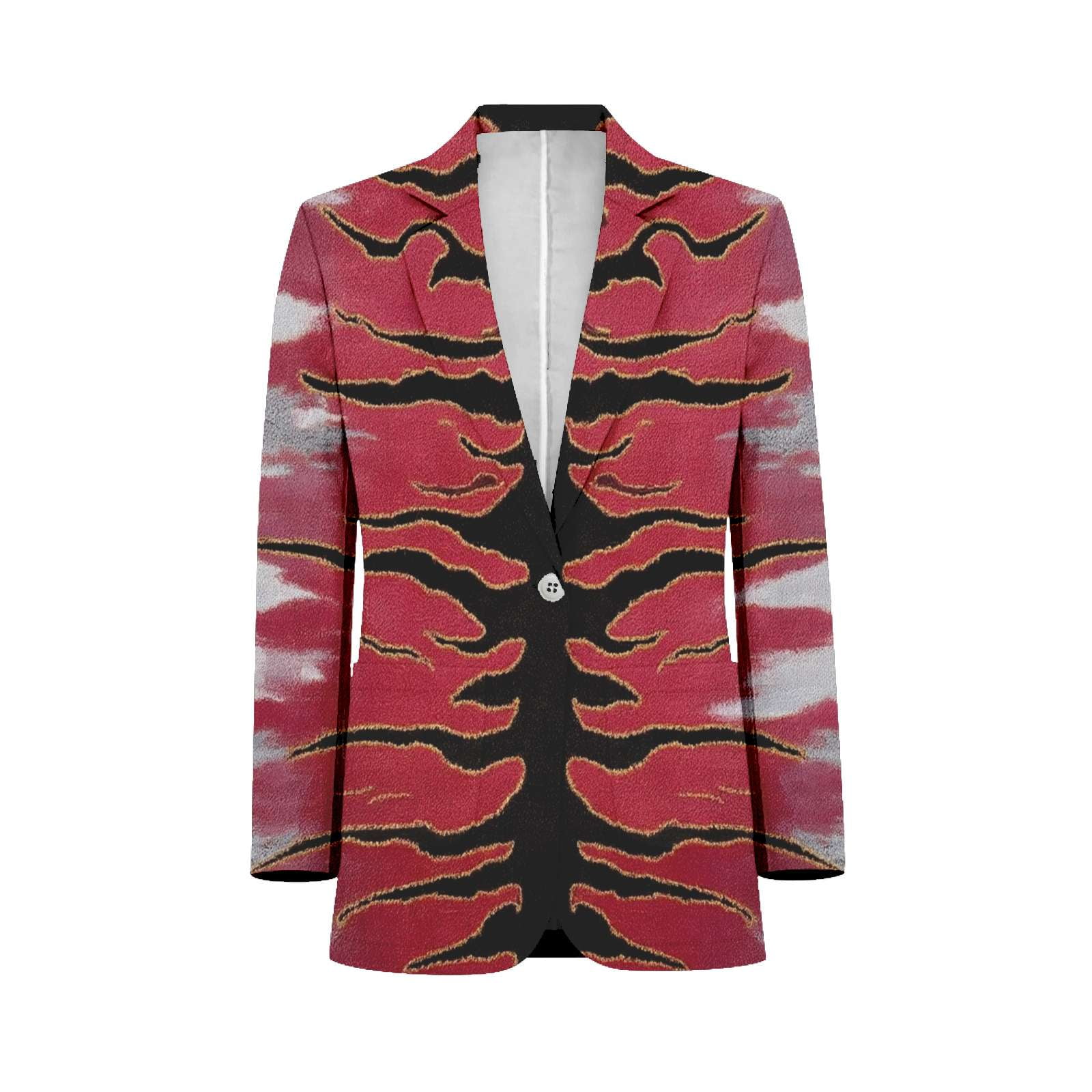Crimson Tiger Stripe Rug Mens Suits Shawl Collar Slim Fit Suit Mens ...