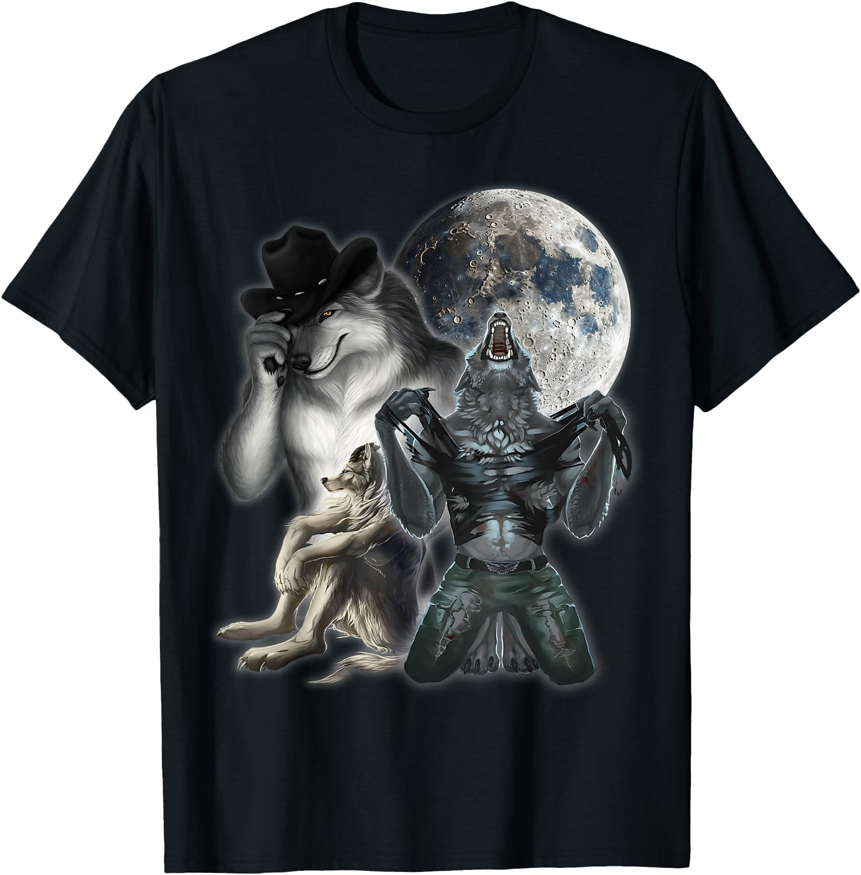 Cringe Alpha Wolf Meme Werewolf T-Shirt,Light Pink color,size YouthM ...