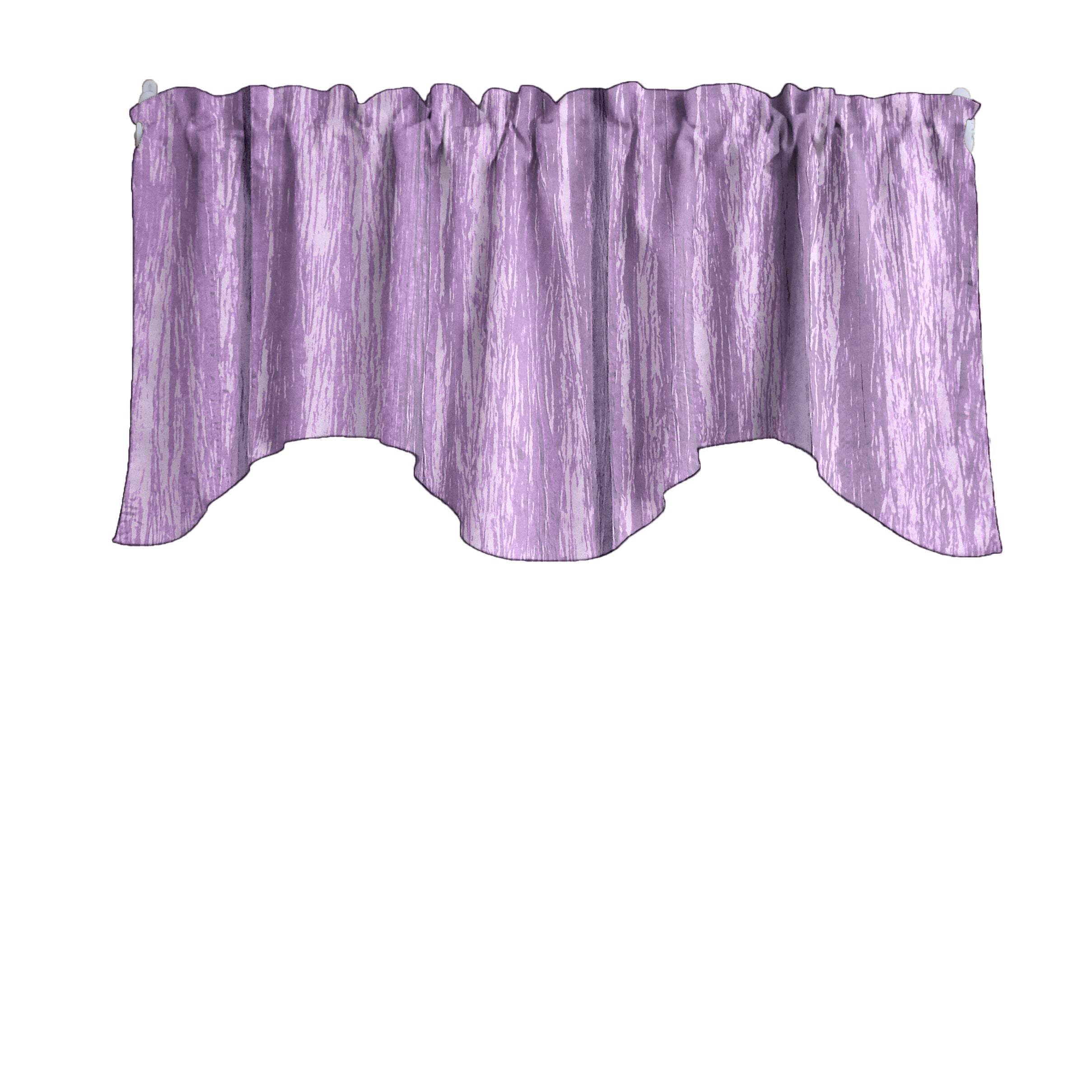 Crinkle Crushed Taffeta Scalloped Window Valance 58" Wide / 20" Tall ...