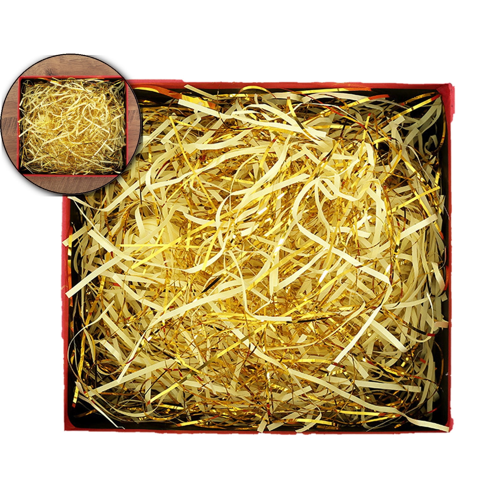 Crinkle Cut Paper Shred Filler for Gift Wrapping, Shredded Paper for ...