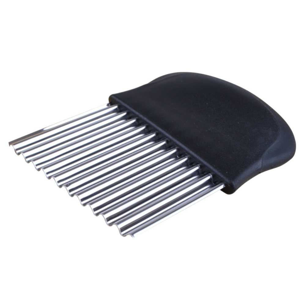 Crinkle Cutter, French Fry Potato Slicer Cutter, Stainless Steel Waffle ...