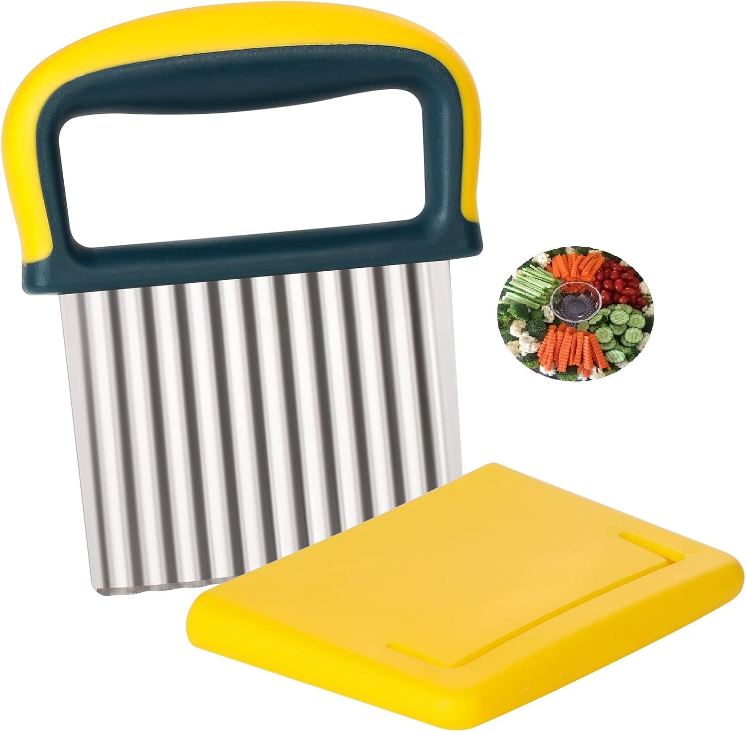 Crinkle Cutter Wavy Blade Chips Cutter French Fry Slicer Potato Carrot ...