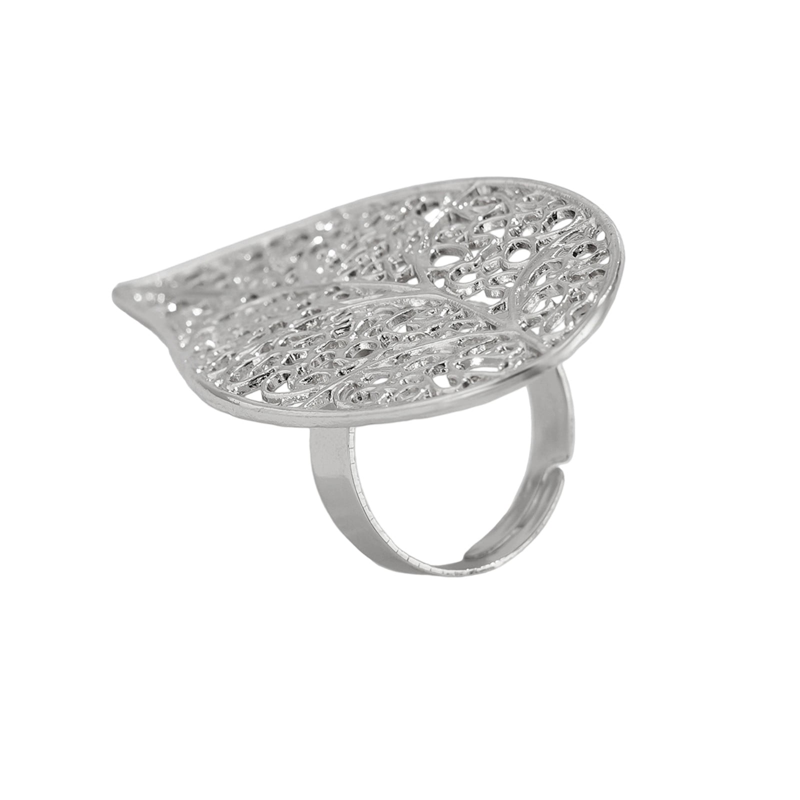 Crinkle Finger Rings Geometric Pearls Adjustable Opening Rings Eye ...