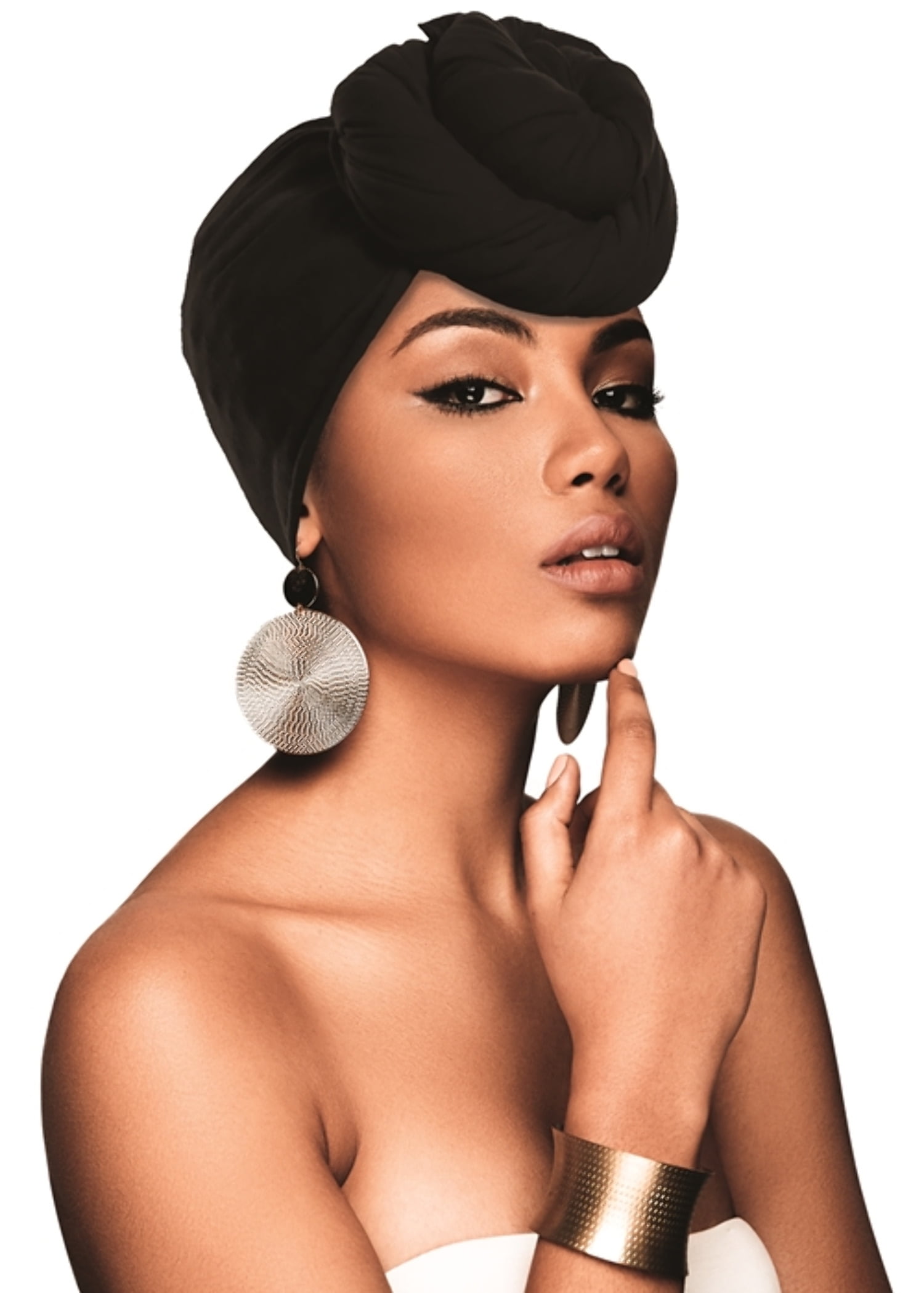 Crinkle Head Wrap Scarf - Walmart.com