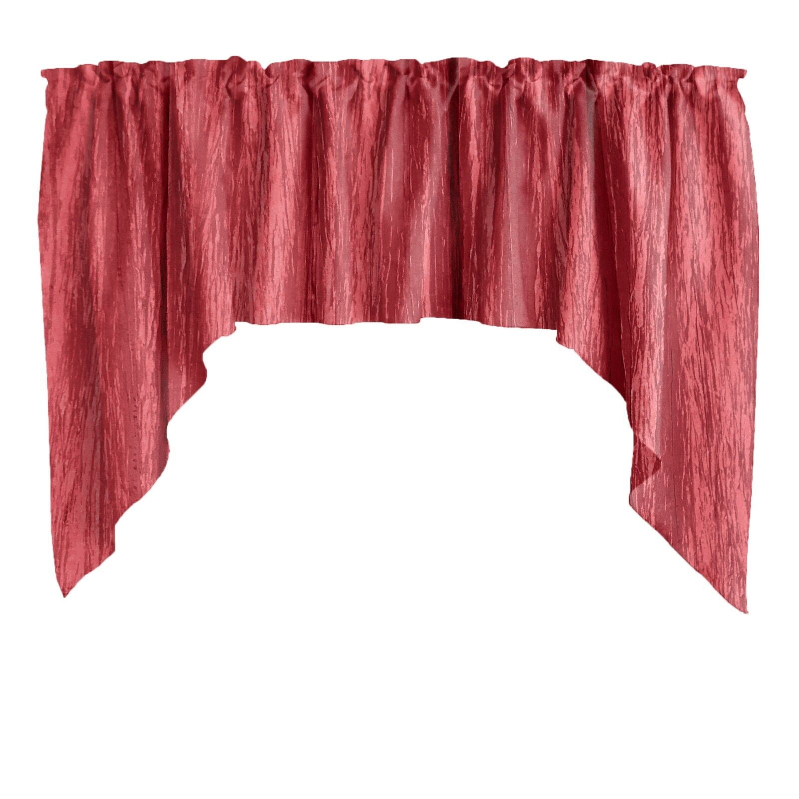 Crinkle Swag Window Valance Small Window Kitchen Bedroom Curtain ...