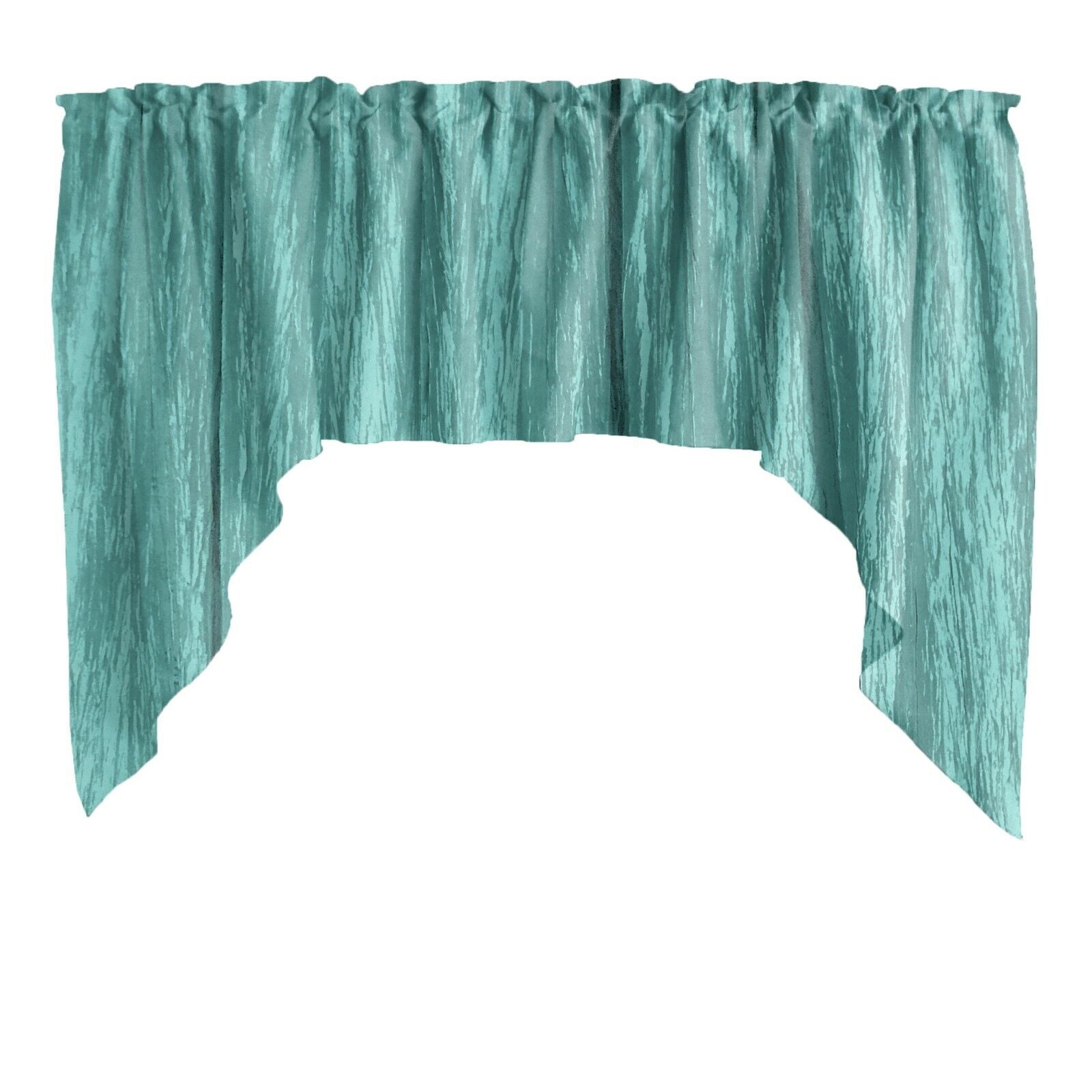 Crinkle Swag Window Valance Small Window Kitchen Bedroom Curtain ...