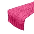 Crinkle Taffeta Crushed Style Decorative Table Runner Fuchsia - Walmart.com