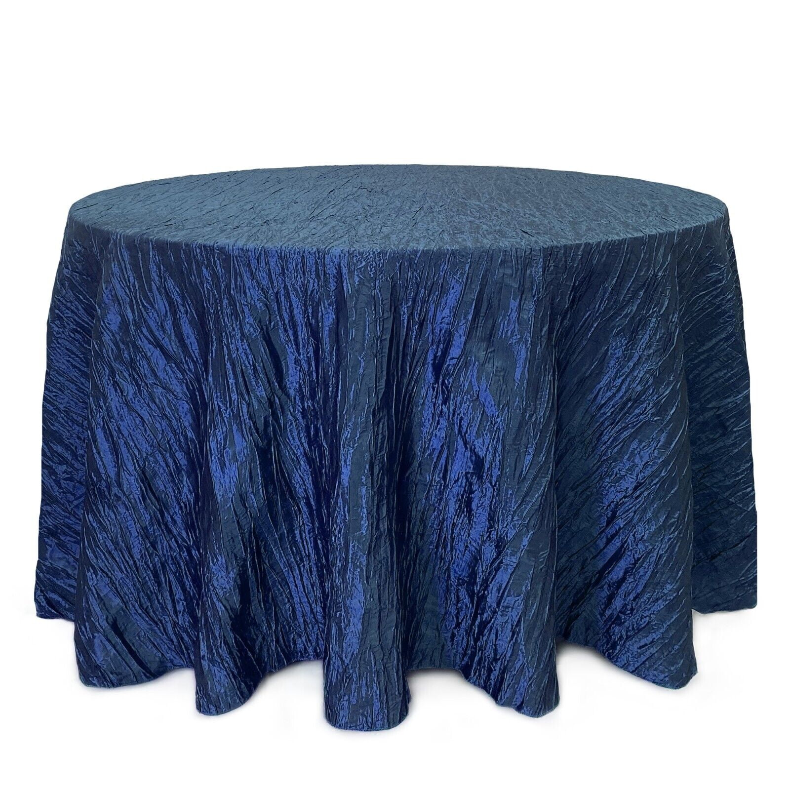 Crinkle Taffeta Tablecloth for Round Tables, Crushed Table Cloths for ...