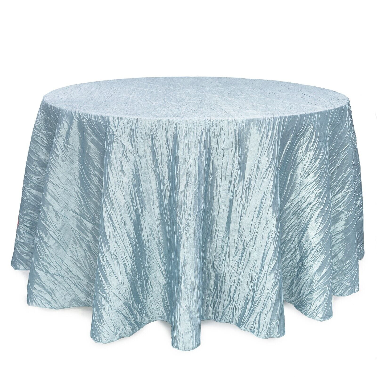 Crinkle Taffeta Tablecloth for Round Tables, Crushed Table Cloths for ...