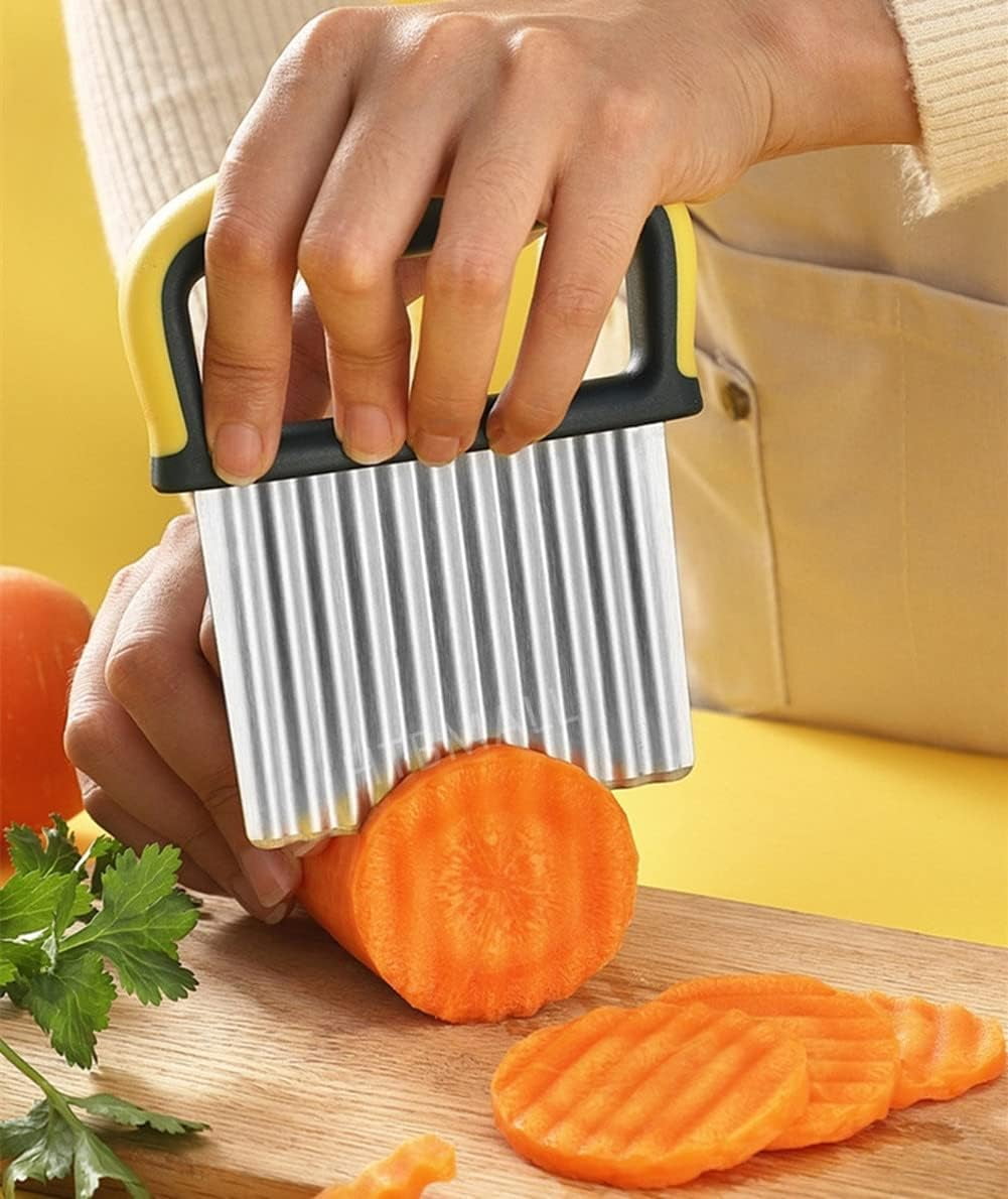 Crinkle , Wavy , Upgraded Stainless , Safe Kitchen Tools with a shell ...