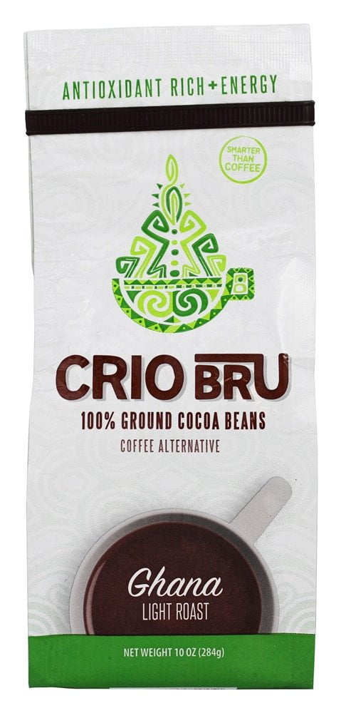 Crio Bru - 100% Ground Cocoa Beans Coffee Alternative Ghana Light Roast ...