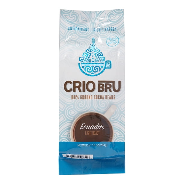 Crio Bru Light Roast Ground Cocoa Beans, Ecuador, 10 Oz, 1 Ct - Walmart ...