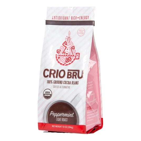 Crio Bru - 100% Ground Cocoa Beans Coffee Alternative Peppermint Light ...