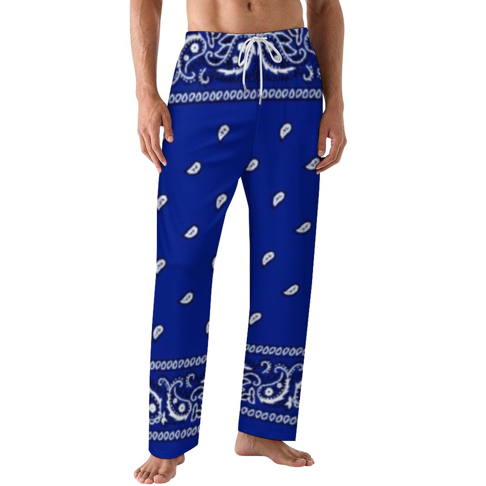 Crip Mens Pajamas Pajama Pants Mens Sleepwear Lounge Sleep Bottoms ...