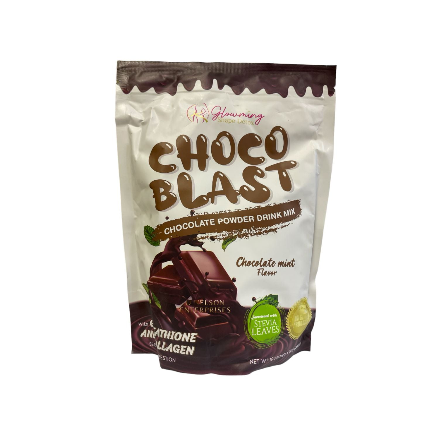 Cris Cosmetics Glowming Shape Choco Blast - Chocolate Mint Flavor, 10 ...