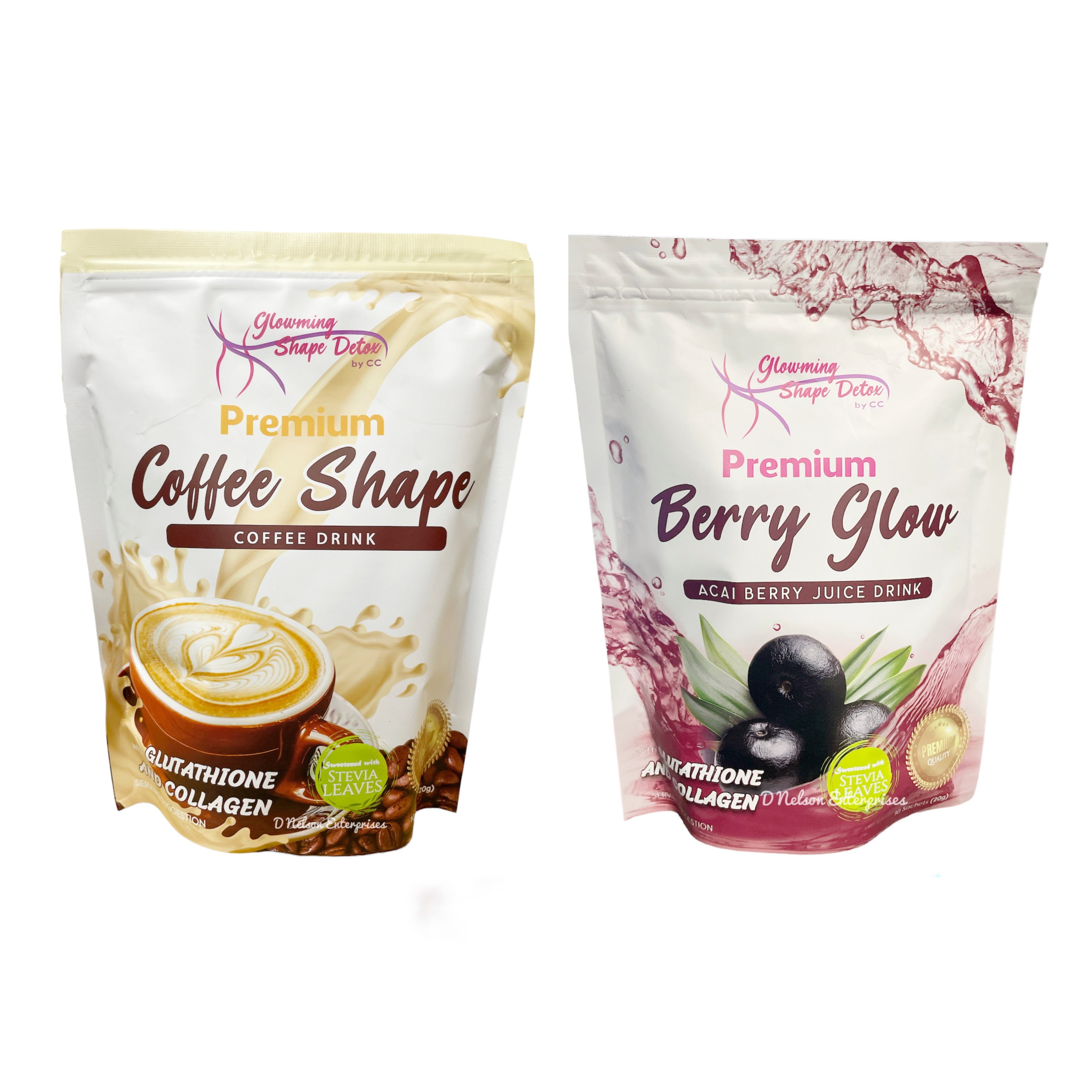 Cris Cosmetics Premium Coffee Shape & Berry Glow Drinks - Walmart.com