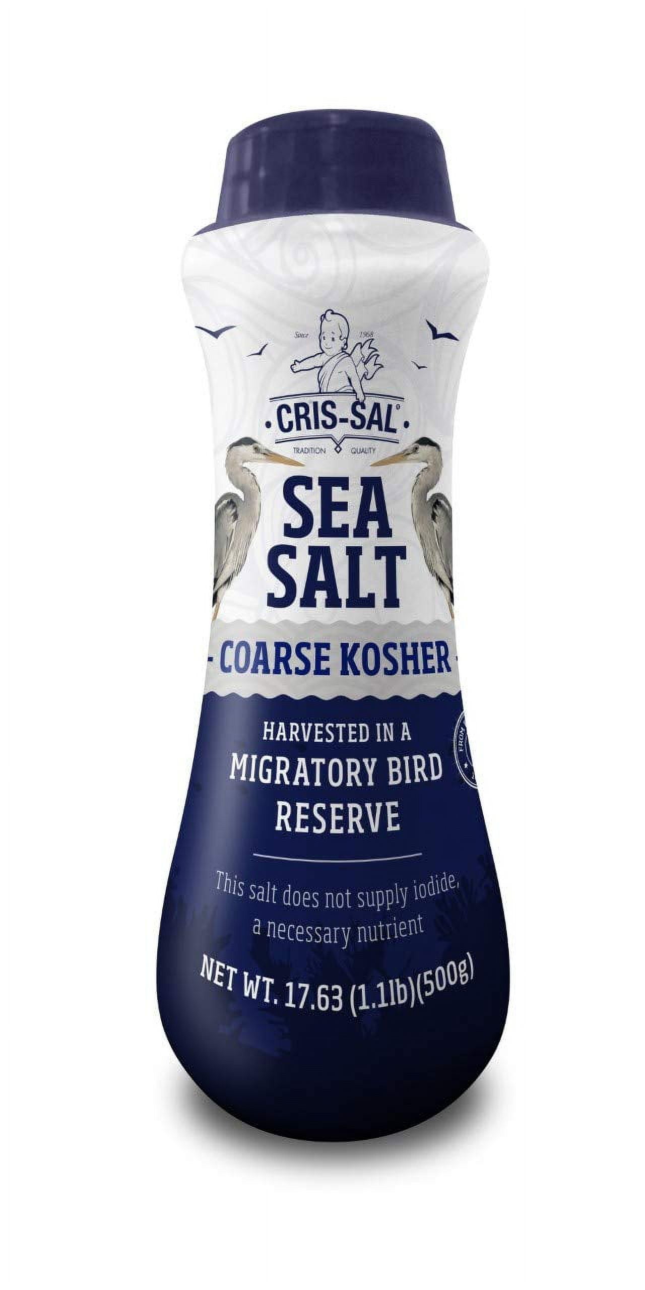 Cris-Sal Gourmet Kosher Sea Salt, Coarse Diamond Crystal Full Flavor ...