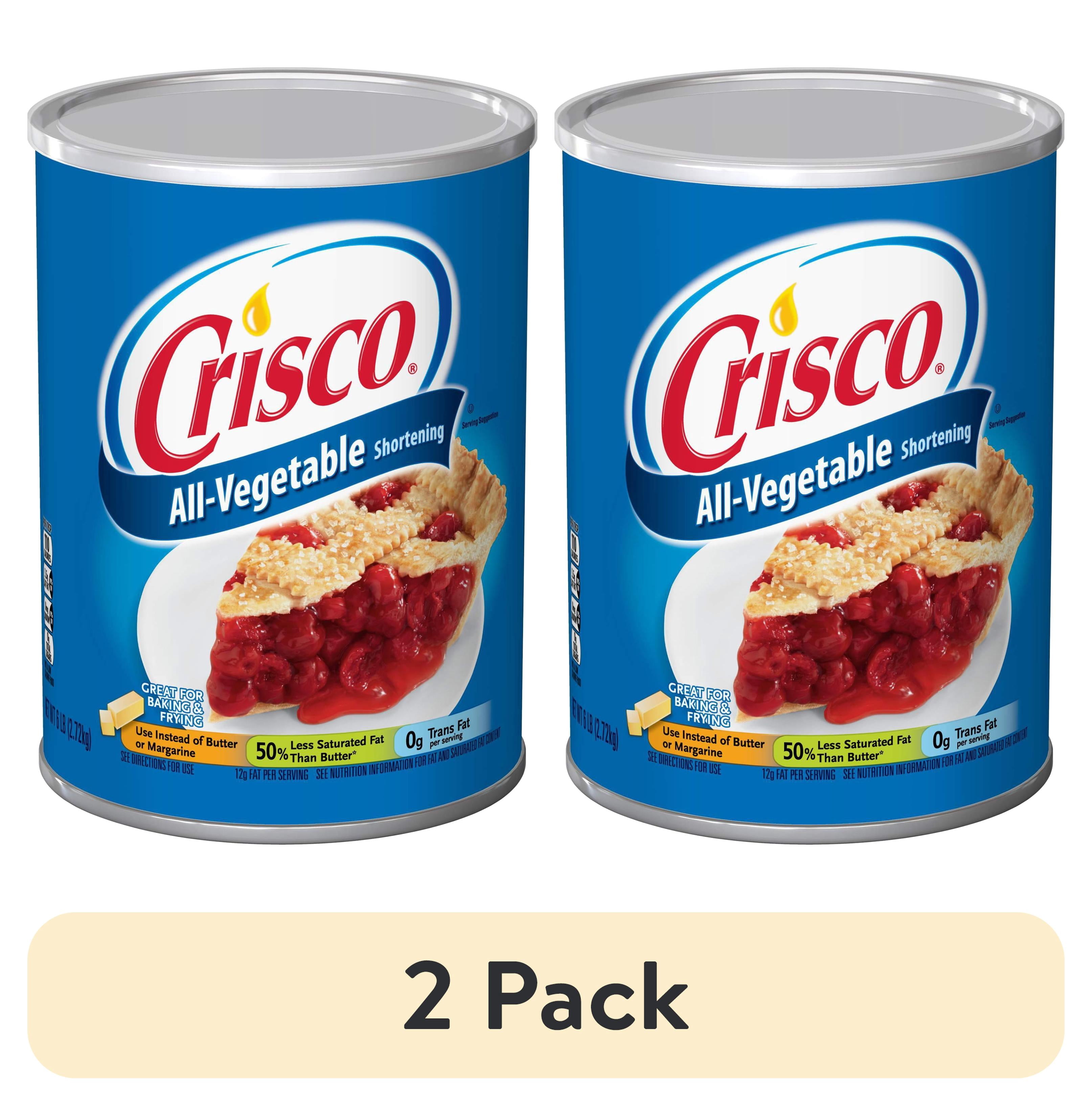 (2 pack) Crisco All Vegetable Shortening, 96 oz - Walmart.com