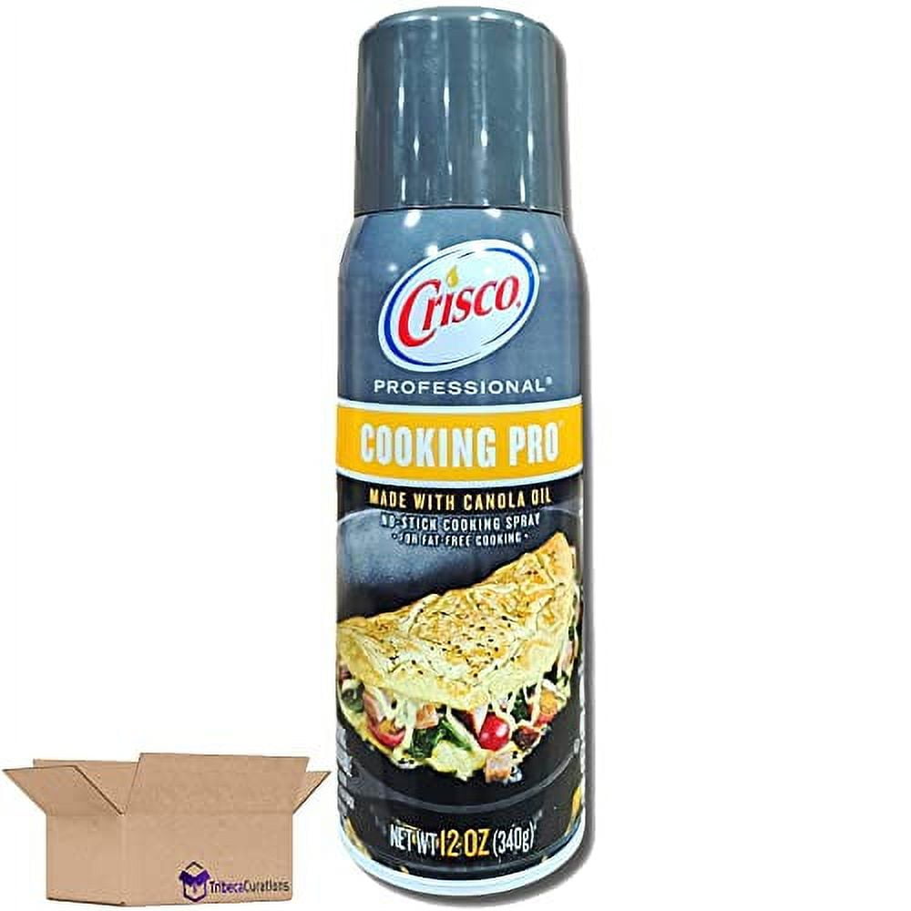 Crisco Pro No-Stick Fat Free Canola Oil Cooking Spray Value Pack | 12 ...