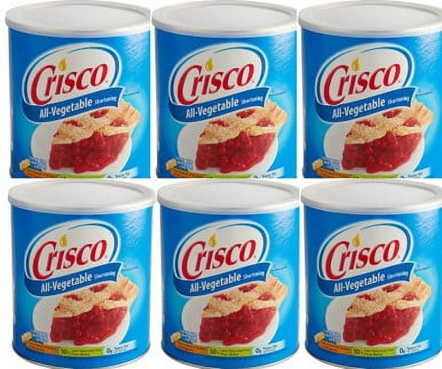 Crisco Regular All Vegetable Shortening, 48oz, 6-Pack Case - Walmart.com