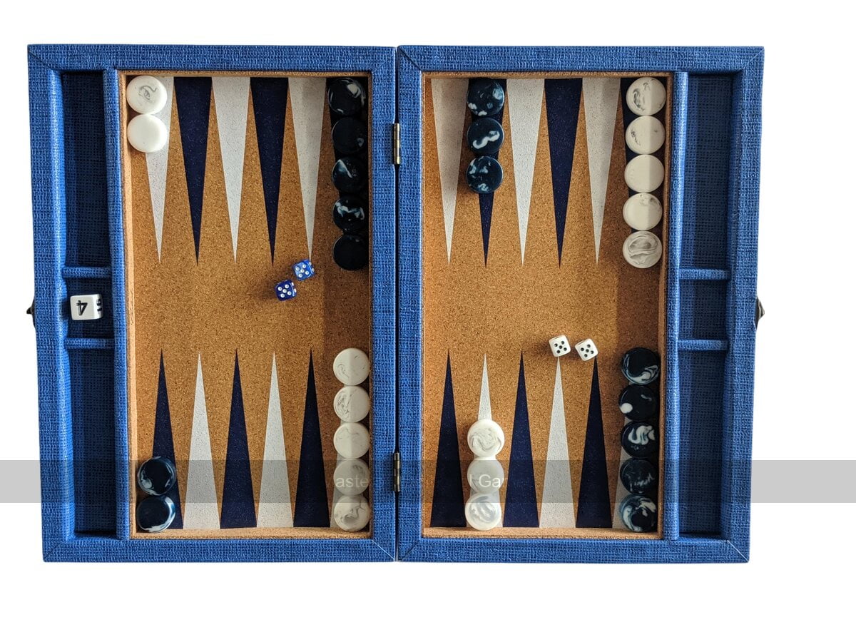 Crisloid Anchor Blue 13-inch Travel Backgammon Set - Walmart.com