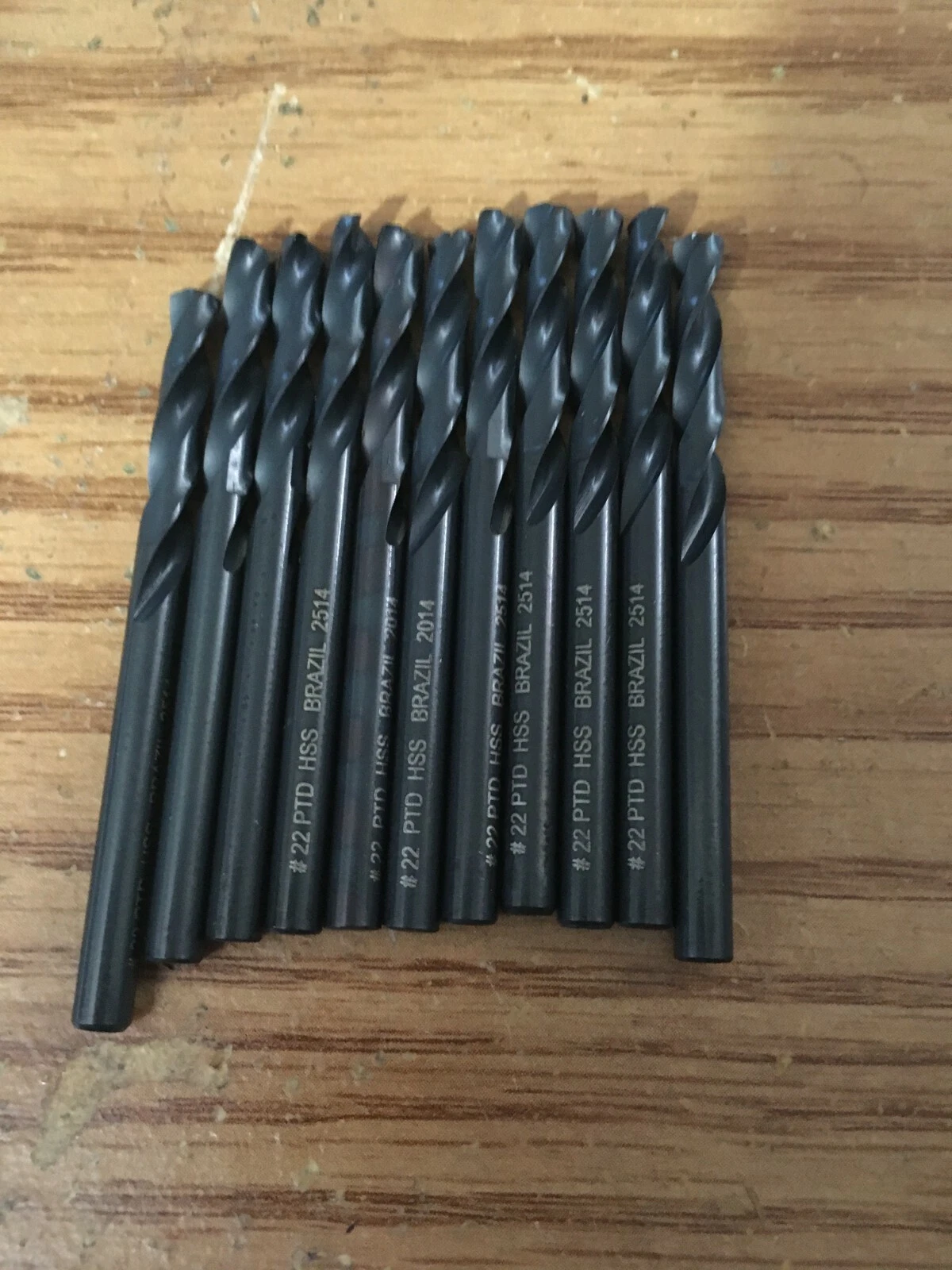 Crisp - (11) #22 Hss 135Â° Steam Tempered Finish Screw Machine Drill ...