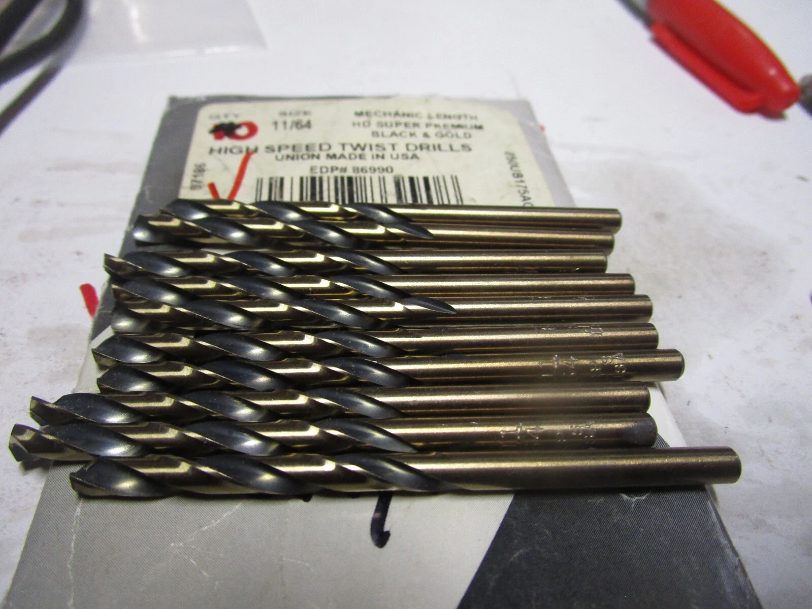 Crisp - 11/64" Hi-Moly 135 Split Point Black And Gold Mechanics Drill ...