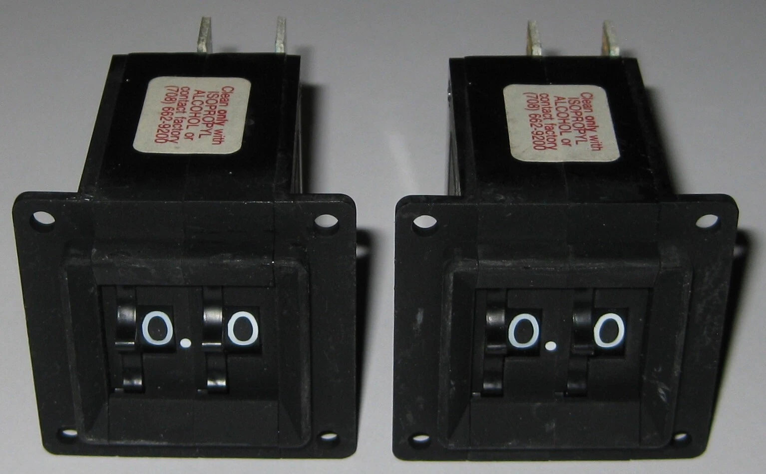 Crisp - 2 X Dual Number Rotary Thumb Decade Switch - 28Vdc - 125Ma - T ...