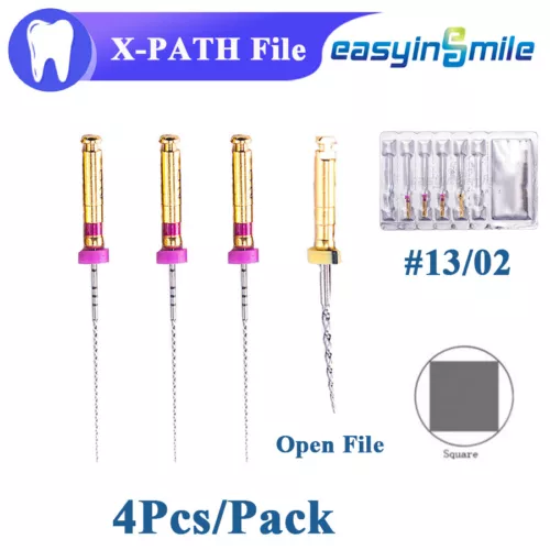 Crisp - 4Pc Dental Endo Rotary Niti X-Path Glide Path Files For Motor ...