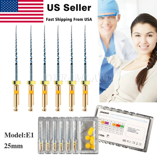 Crisp - 6Pcs Dental Niti Super Rotary Files For Endodontic Root Canal ...