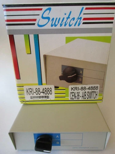 Crisp - Centronix 36-Pin Data Rotary Switch Box Ab A-B Computer Printer ...