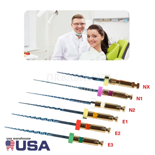 Crisp - Dental Rotary Files Nx-F3 25Mm 6 Files Per Packs - Walmart.com