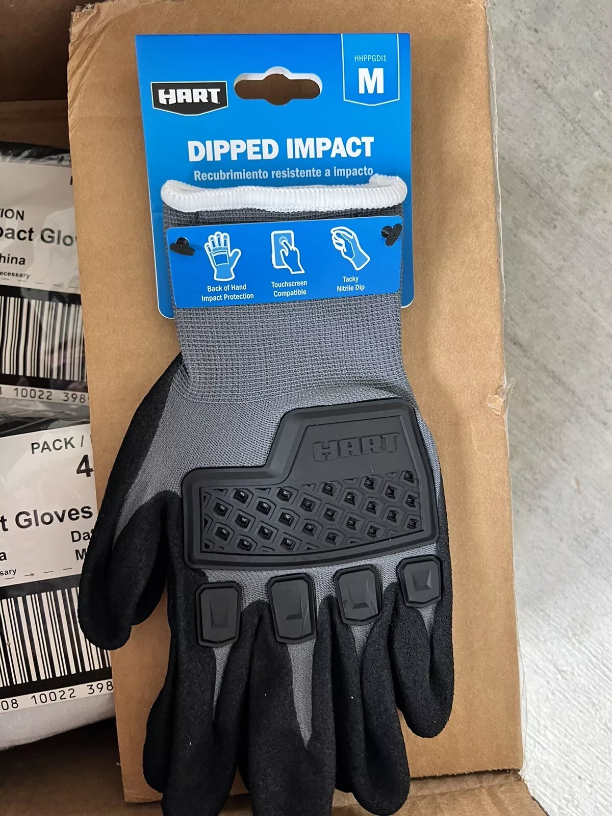 Crisp - Hart Dipped Impact Work Gloves Size Med - Walmart.com