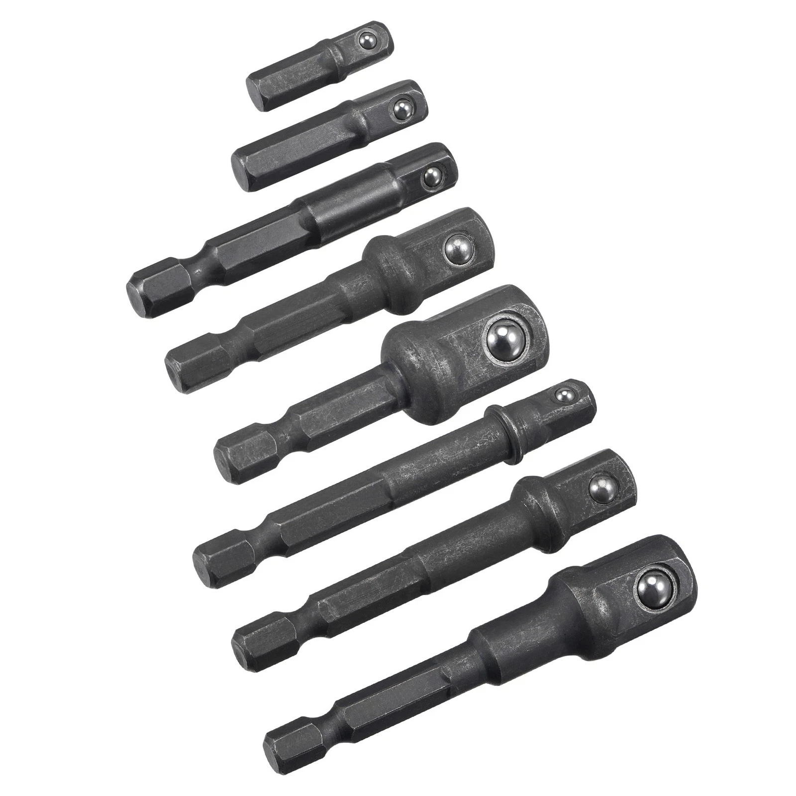 Crisp - Impact Grade Socket Adapter Extension Bit 1/4" Hex Shank 1/4" 3 ...