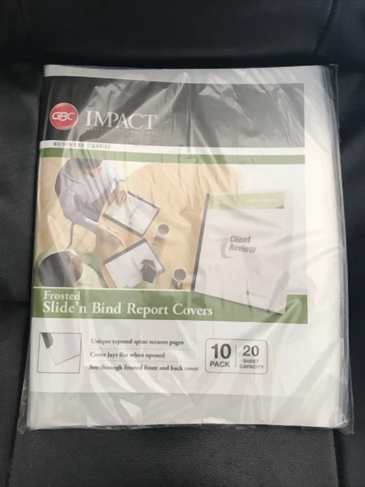 Crisp - Impact Slide'N Bind Report Covers 10 Pack 20 Sheet Capacity New ...