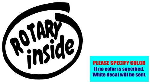 Crisp - Rotary Inside #13 Vinyl Decal Sticker Car Truck Window Laptop ...