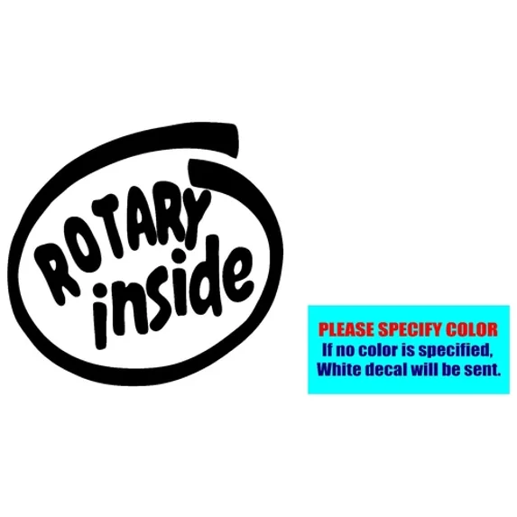 Crisp - Rotary Inside #13 Vinyl Decal Sticker Car Truck Window Laptop ...